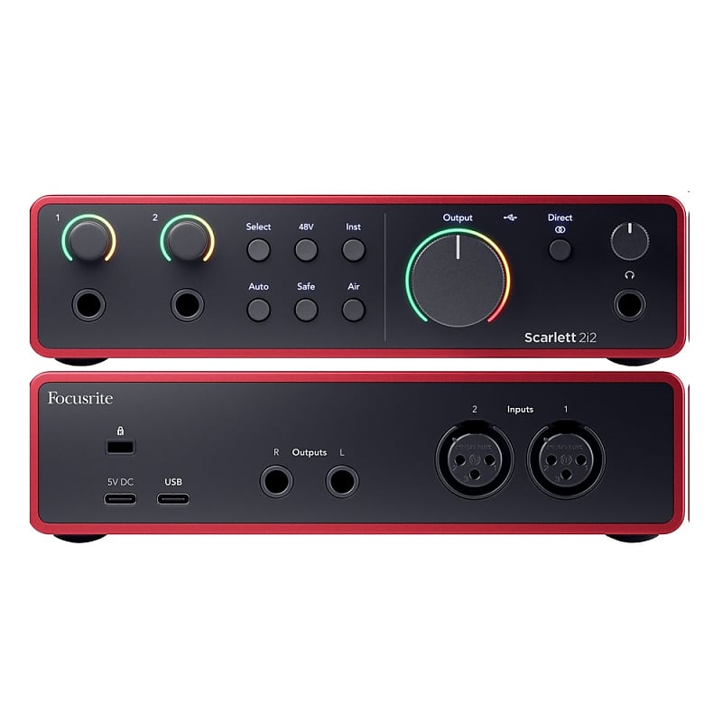 FOCUSRITE SCARLETT 2i2 (4th Gen) 2x2 USB Audio Recording | Reverb