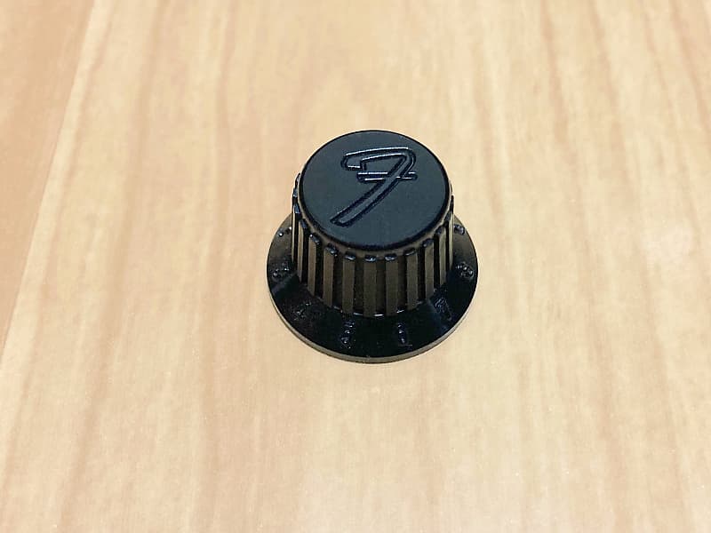 Vintage 1980's Fender F Knob Speed Grip Black Contemporary | Reverb