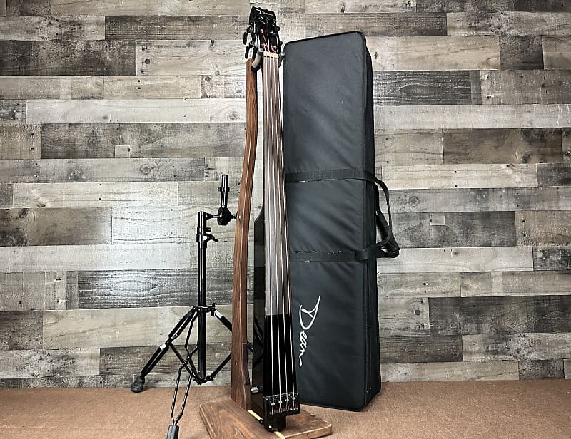 Dean Pace 4-String Electric Upright Bass w/Case and Tripod | Reverb