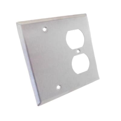 Dual Gang Stainless Steel Wall Plates with Four XLR Female | Reverb