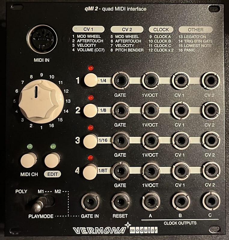 Vermona qMI 2 - quad MIDI interface 2016 | Reverb