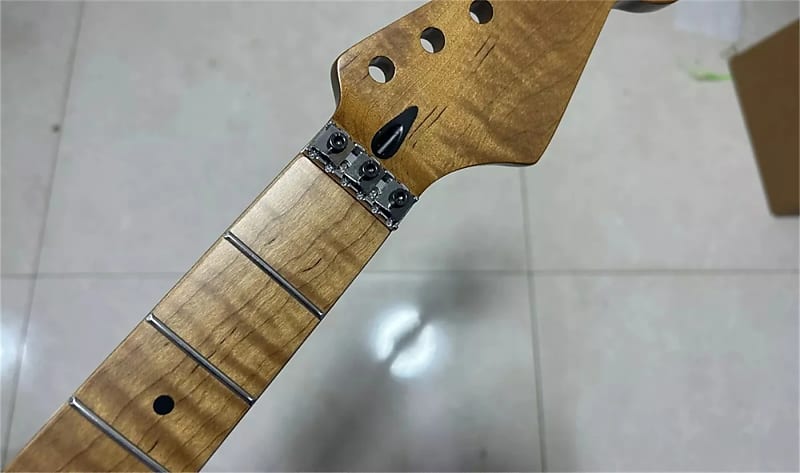 Roasted Maple Wood Guitar Strat Style Neck with 22 Frets | Reverb