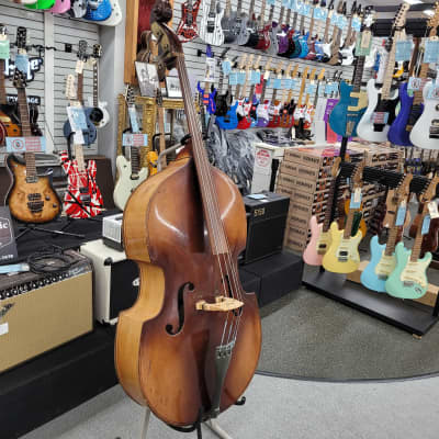 American Standard 3/4 Upright Bass - Natural | Reverb