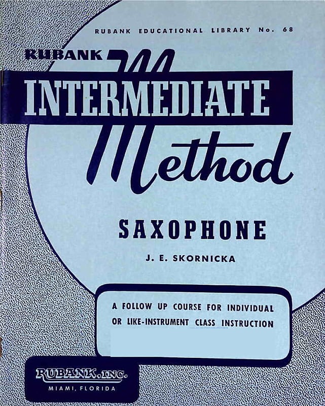 Rubank Intermediate Method - Saxophone Book | Reverb