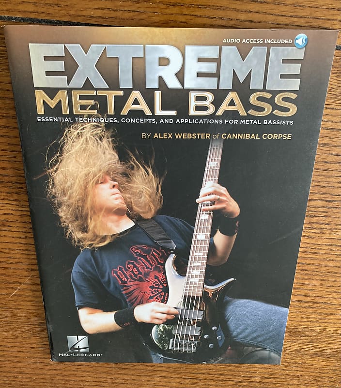Extreme Metal Bass by Alex Webster bass tab book | Reverb