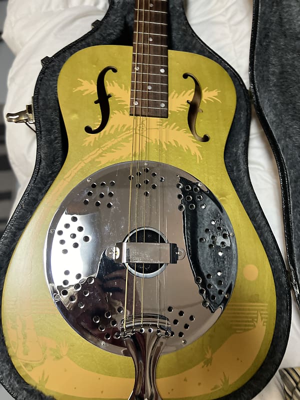 Dobro Duolian Hula Blues 1995 - Green | Reverb