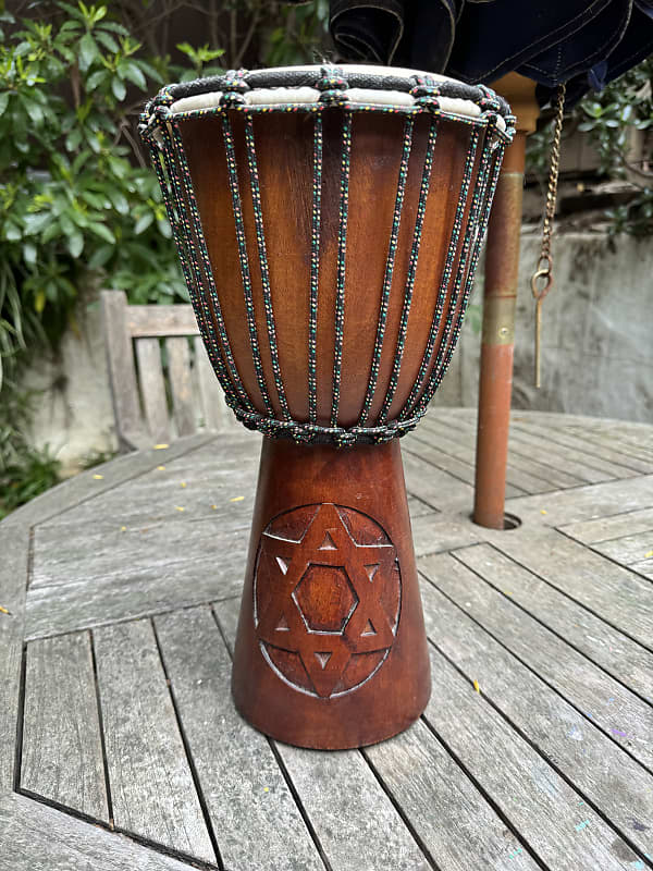 Handmade Djembe hand drum 2019 - Carved wood | Reverb
