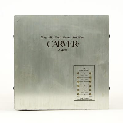 Carver M-400t Cube Magnetic Power Amplifier with original box | Reverb