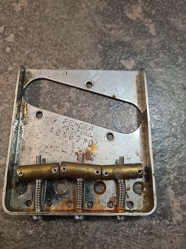 Fender Telecaster Pat. Pending Bridge 1980s A Serial | Reverb