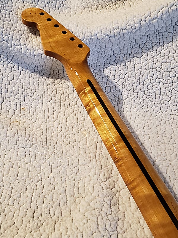USA made, roasted,lightly flamed maple neck . Made for a | Reverb