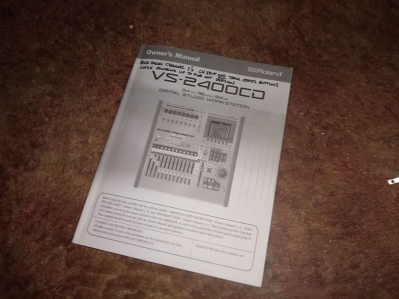 Roland VS-2400CD Manual | Reverb