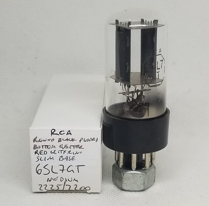 RCA 6SL7GT Clear Glass Black Plate Well Balanced (1.1%) | Reverb