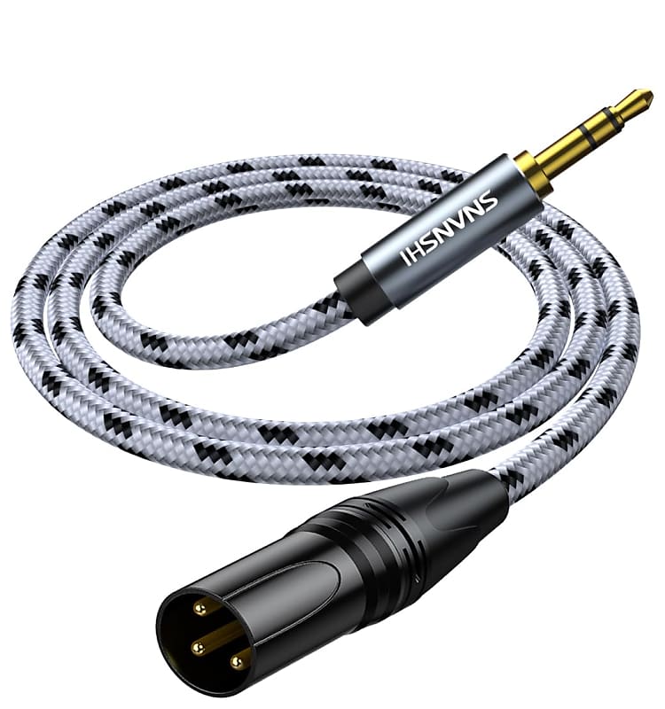 XLR to 3.5mm Cable 3.3ft, Stereo to Mono,Nylon Braided 3.5mm | Reverb
