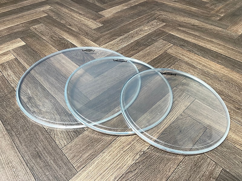 Yamaha Batter 188 Tom Rock Size Drum Heads Skins Set Of 3 | Reverb