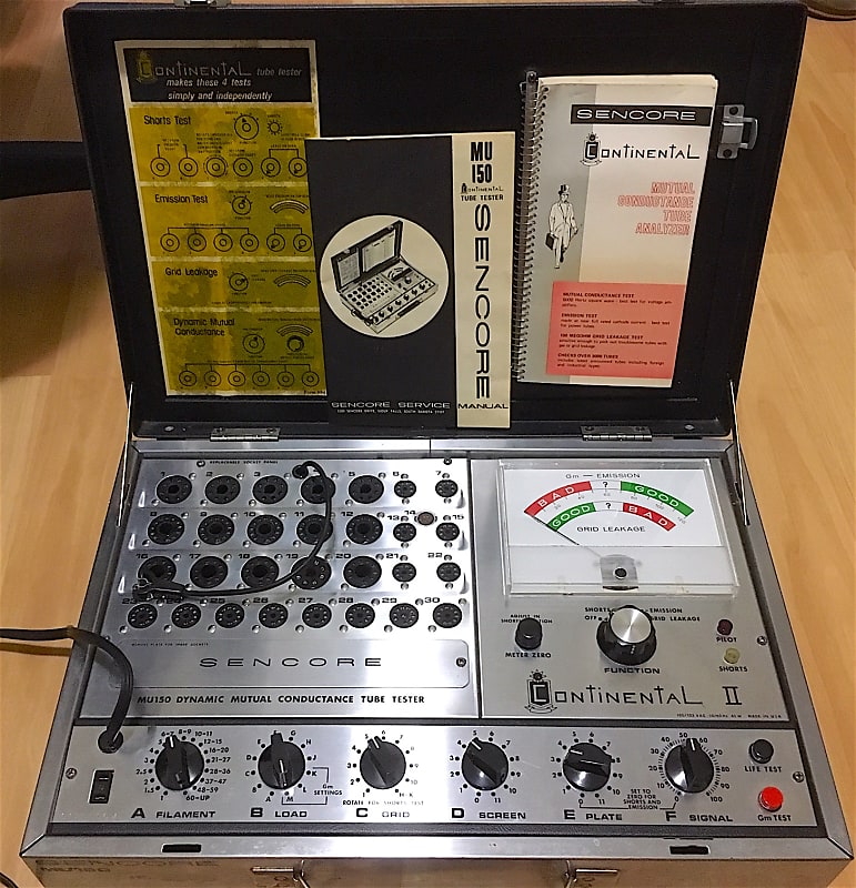 Sencore Mu 150 TUBE TESTER Mutual Conductance And Emissions | Reverb