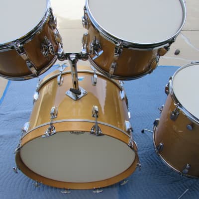 Ludwig NATURAL MAPLE THERMOGLOSS USA Drum Set. 1976 - Natural | Reverb