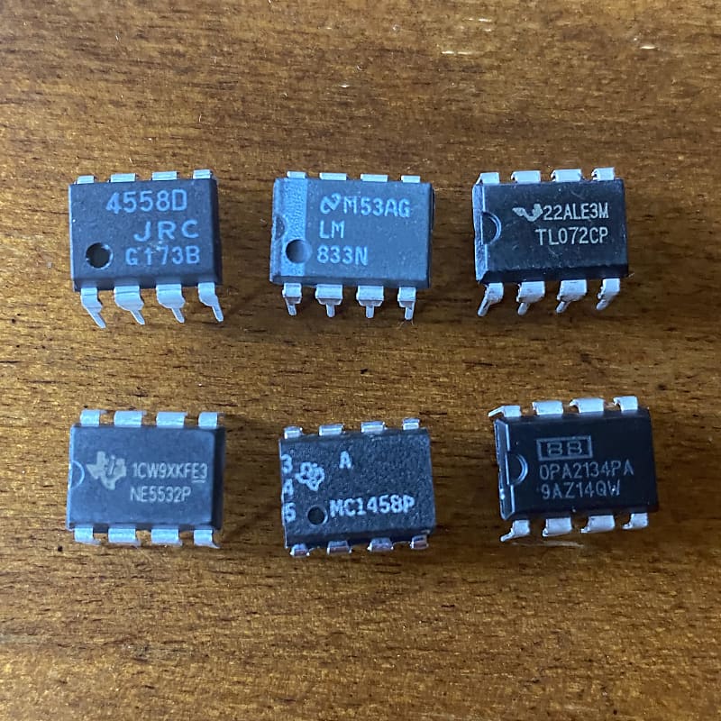 Lot of 6 alternate IC Dual Op Amps for Analogman King of | Reverb