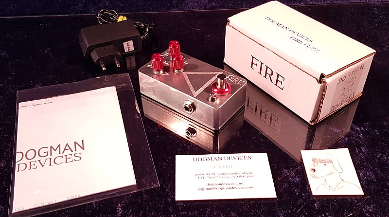 Rare Dogman Devices Fire Fuzz V2 Distortion Pedal Boxed | Reverb