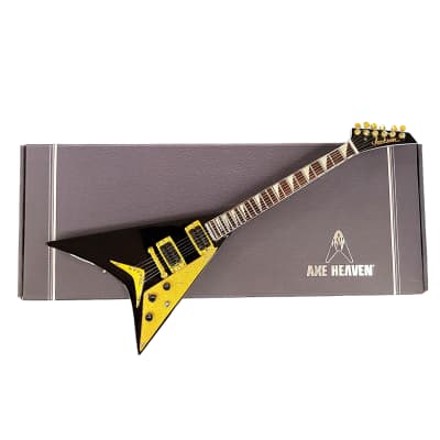 Axe Heaven Mini Guitar Replica RR085 Randy Rhoads Black Gold | Reverb