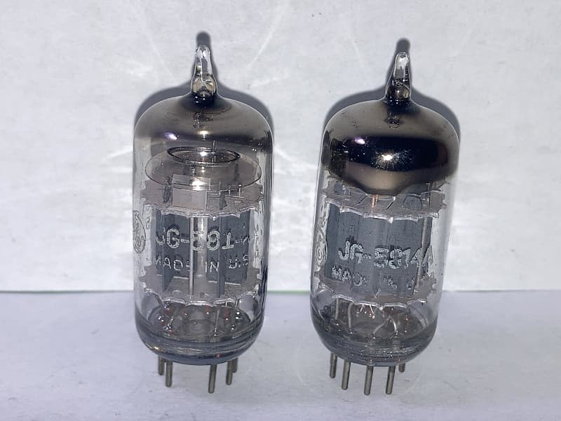GE 5814A 12AU7 ECC82 Triple Mica Mil-Spec Tubes, Platinum | Reverb