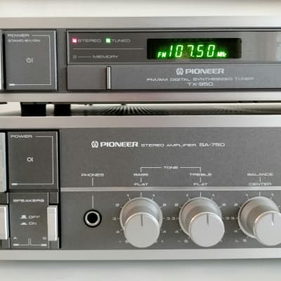 Pioneer SA-750 Stereo Integrated Amplifier & TX-950 FM/AM | Reverb
