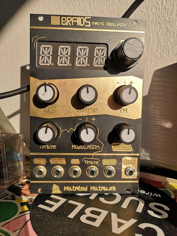 Mutable Instruments DIY Braids 2022 Black / Gold | Reverb