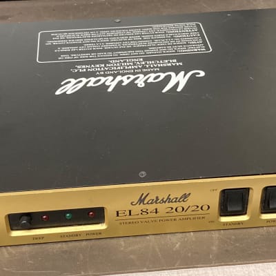 Marshall EL84 20/20 Stereo Tube rackmount power amplifier | Reverb