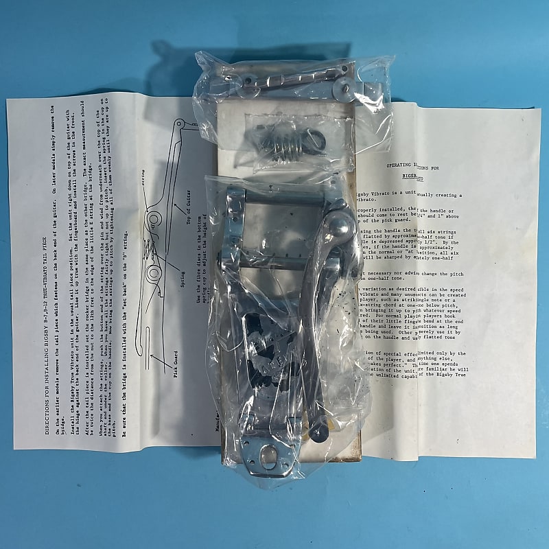 1960s Bigsby B7 Vintage Tremolo Unit Set W/ Bridge & Spring! | Reverb