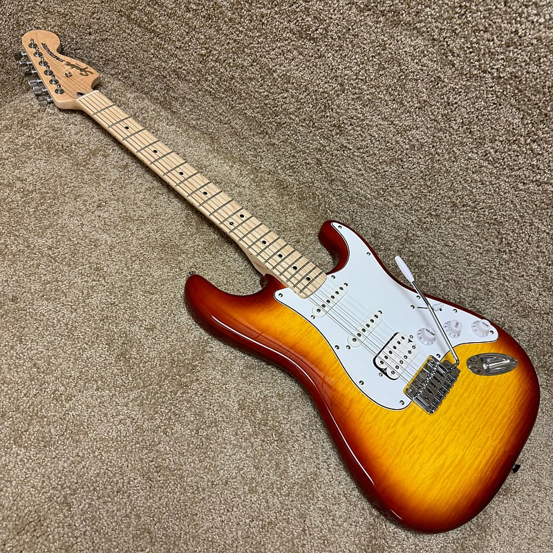 Fender Squier Affinity Stratocaster FMT HSS Sienna Burst | Reverb