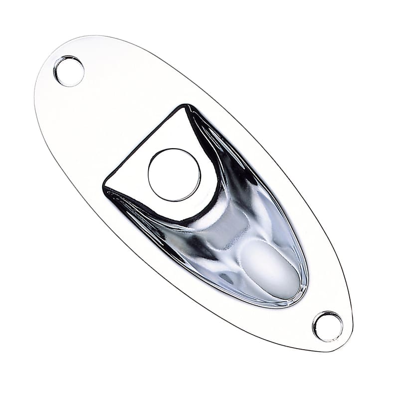 Guitar Tech Jack Socket Plate ~ Chrome | Reverb