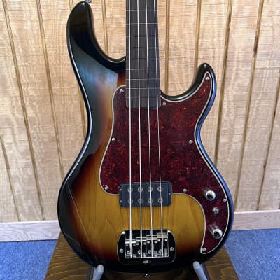 G&L Tribute Kiloton Fretless 3 Tone Sunburst 231004250 | Reverb