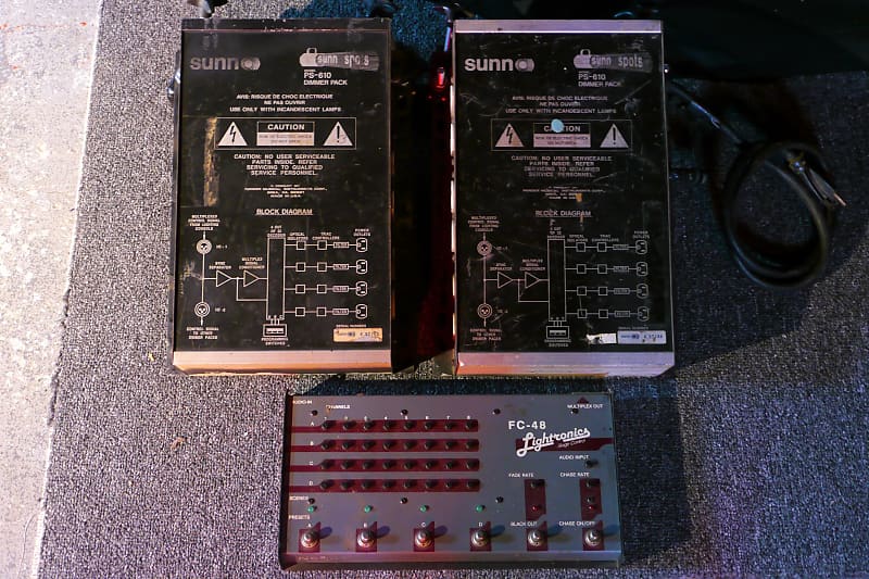 Sunn Dimmer Packs and Lightronics Foot Controller | Reverb
