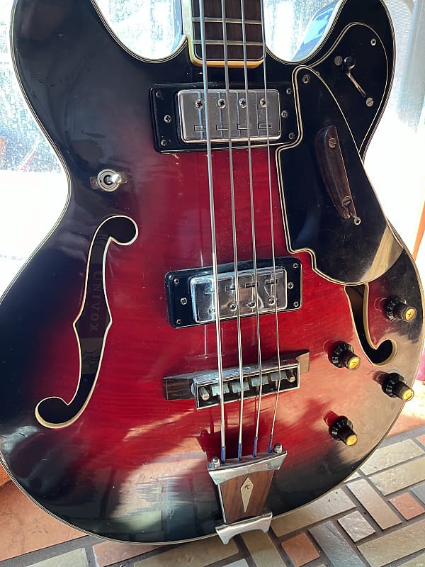 Univox Coily Custom 1970s - Red sunburst | Reverb