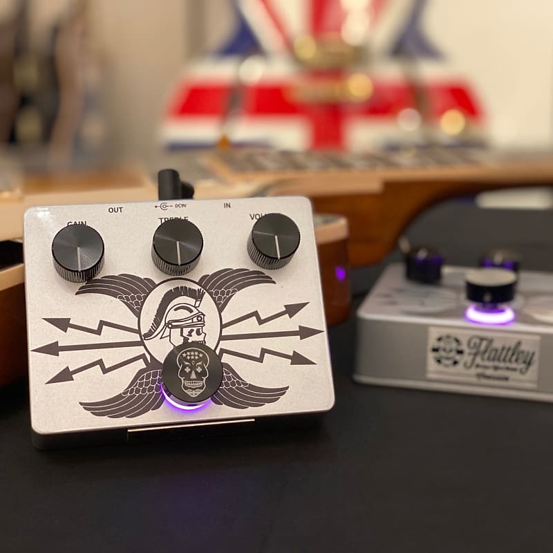 Flattley Guitar Pedals Silver Centurion Transparent | Reverb Australia