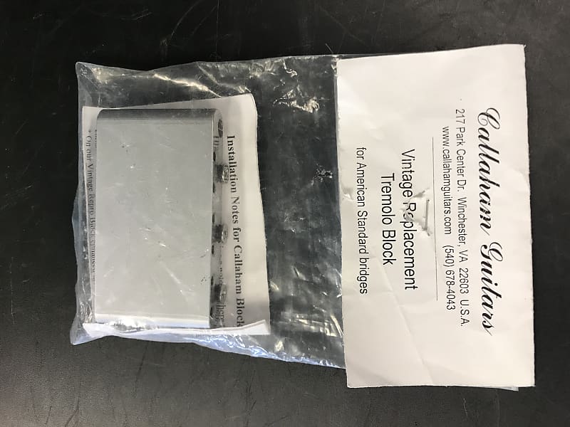 Callaham Vibrato/Tremolo Replacement Block - Vintage | Reverb