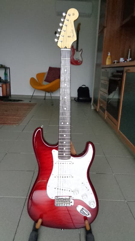 Fender Stratocaster MIJ FSR Hybrid II Strat RW Transparent | Reverb