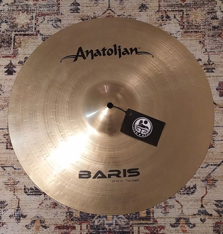 Anatolian Cymbals 18" Baris Thin Crash - 1354g | Reverb