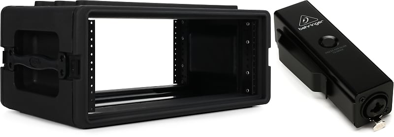 SKB 1SKB-R4S Roto-Molded Shallow 4U Rack Case Bundle with | Reverb