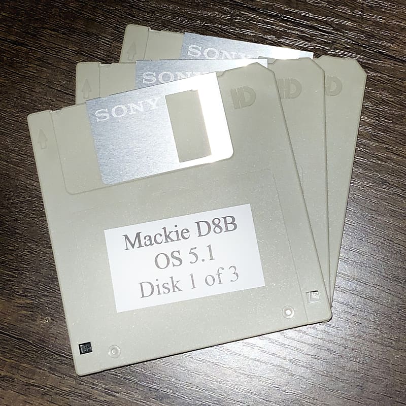 Mackie d8b 💾 OS Version 5.1 Install Disk Set on 3 floppy | Reverb UK