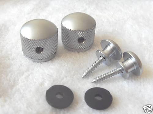 Set* Satin Chrome Metal Knobs for Tele body custom | Reverb