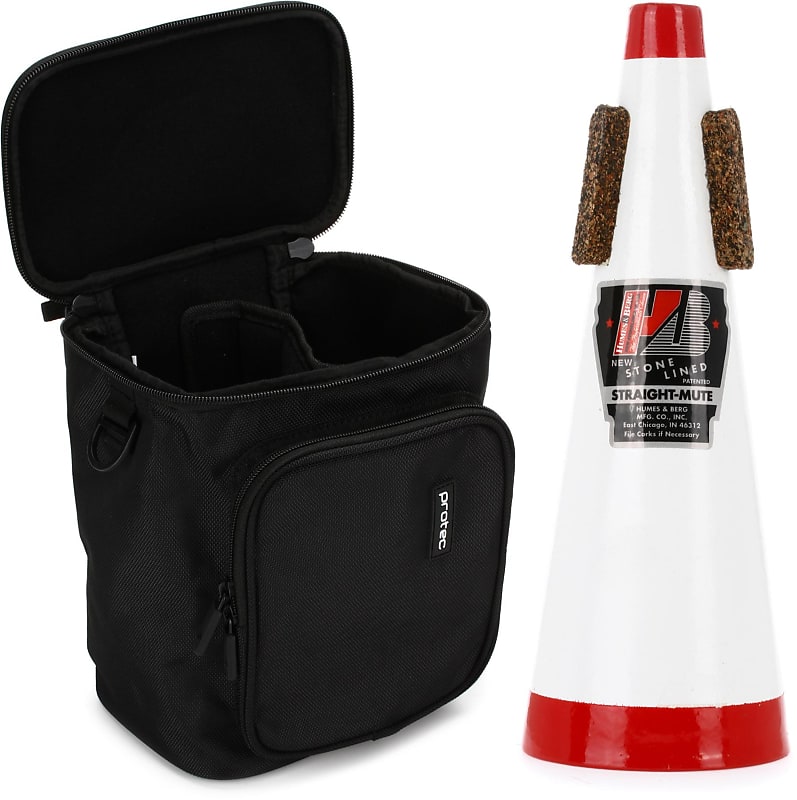 Protec M400 Trumpet Mute Bag with Divider - Black Bundle with | Reverb