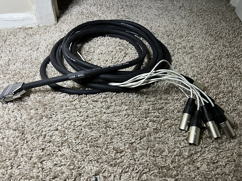 Acculink Female XLR to DB25 - 10' 8 Channel Pro Audio Snake | Reverb