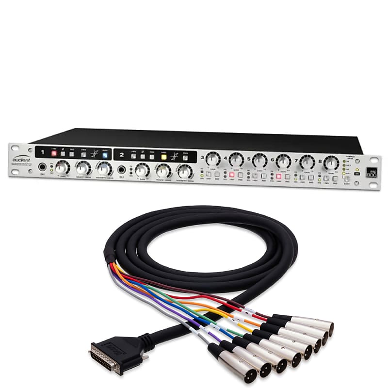Audient ASP800 8-Channel Microphone Preamplifier and ADC w/ | Reverb