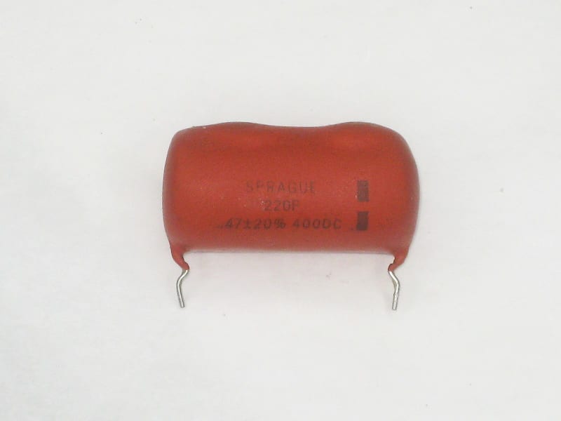 Sprague .47 uF 400V 220P Orange Drop Capacitor Paper Mylar | Reverb