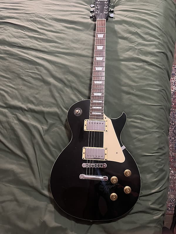 Suzuki SLS-50BK Les Paul Style Guitar Black | Reverb