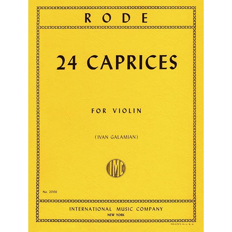 International Music Company Ivan Galamian Rode 24 Caprices | Reverb