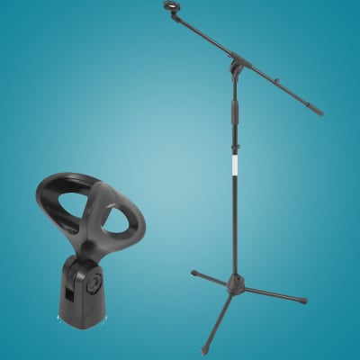 Folding Type Tripod Boom Microphone Mic Stand Foldable - | Reverb