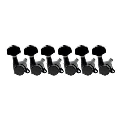 Pro 6 Inline Guitar Locking Tuners 6R String Tuning Pegs Keys | Reverb