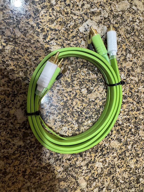 Oyaide NEO d+ TurnTable RCA + Ground Cable Class B Duo Green | Reverb