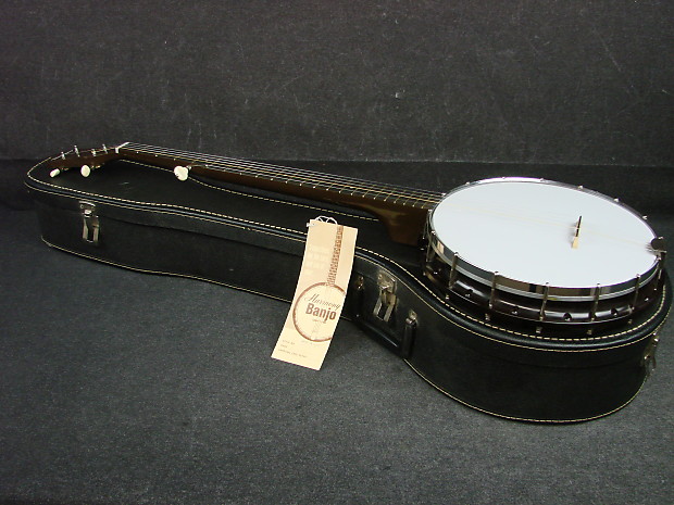 Vintage Harmony 5 String Banjo Open Back w/ Case | Reverb